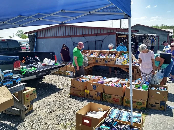 Boxes of curiosities and baskets of bounty: Jamestown's market is a feast for both bargain hunters and foodies alike.