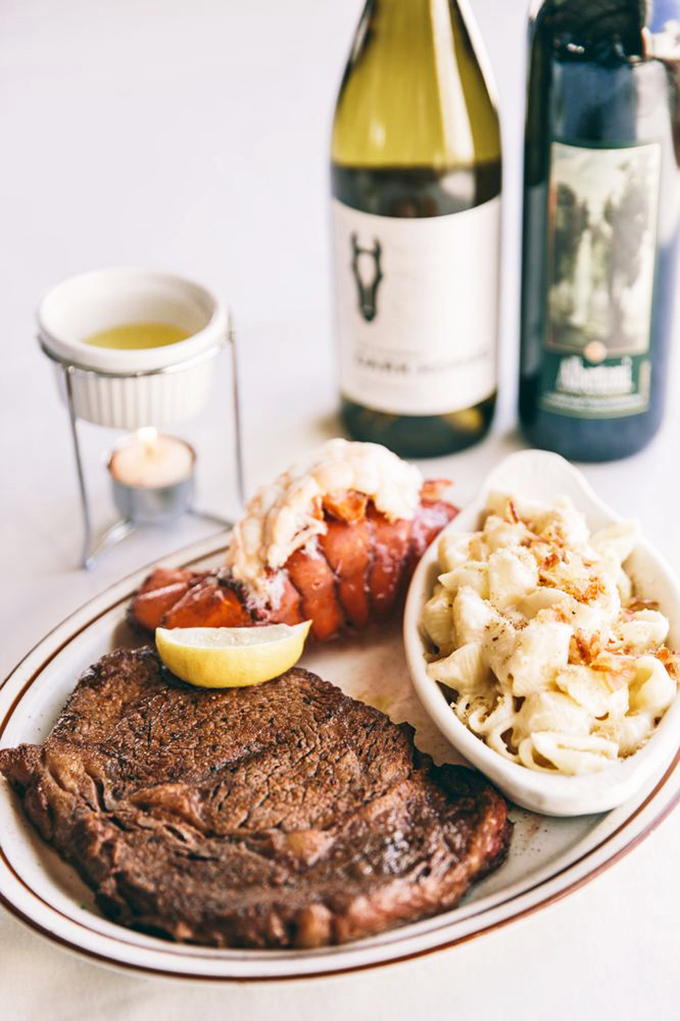 Surf and turf, Fannies-style. This plate is the Avengers of meals – individually impressive, but unstoppable when assembled.