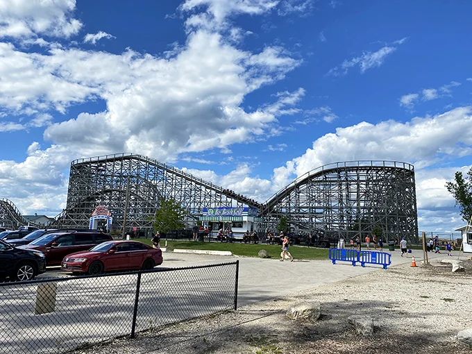 Behold the Midwest's answer to Coney Island! This wooden wonder proves you don't need ocean views for world-class excitement.