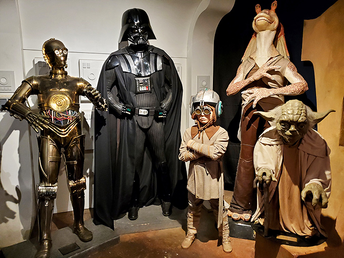 The Force is strong with this exhibit! From Darth Vader to Yoda, it's a galactic gathering that would make George Lucas do a double-take.