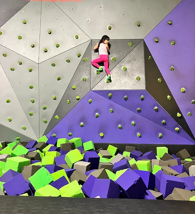 Scaling new heights has never been so colorful. It's like someone bedazzled a mountain and invited you to climb it.