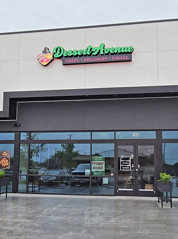 Dessert Avenue: Where crêpes meet scoops in perfect harmony. It's like the United Nations of desserts, but with less paperwork. 
