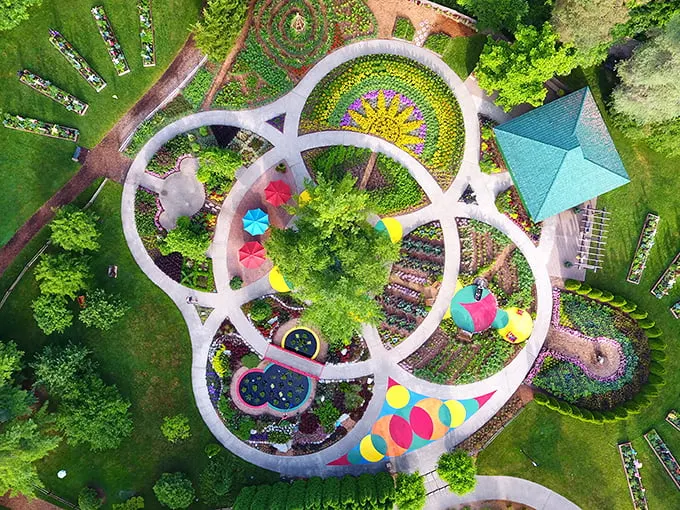 Flower power on steroids! Dow Gardens proves that chemistry nerds can create magic when they play in the dirt.