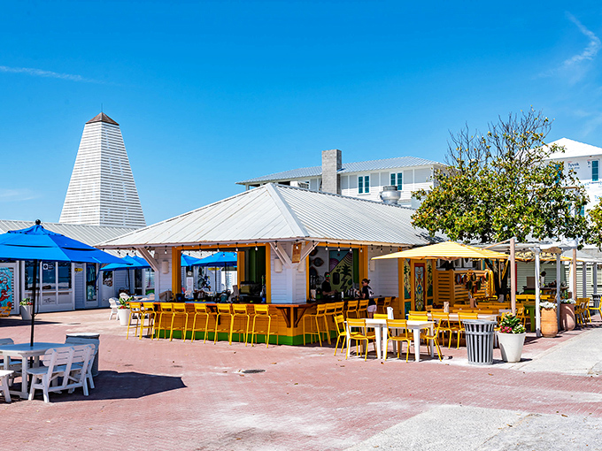 Seaside's crown jewel serves up burgers with a side of paradise. Who needs an ocean view when you've got this?