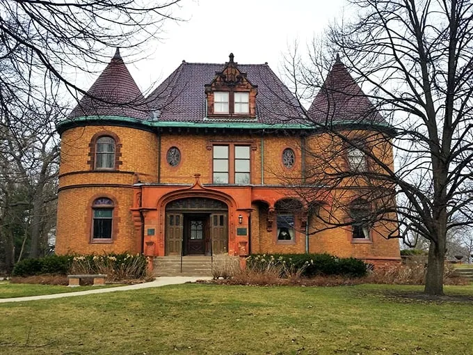 Dawes House: "Turrets and wrap-around porches, oh my! This architectural mishmash is what happens when a chateau dreams of being by the sea."