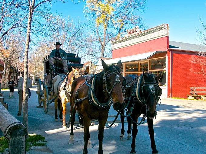 Giddy up! This stagecoach ride is the 1850s version of Uber, but with more horsepower and less surge pricing.