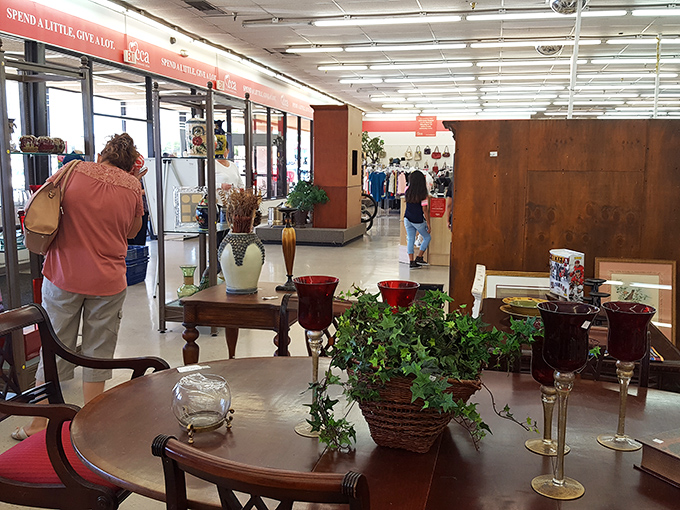 Pull up a chair – or a table, or a plant stand – and stay awhile. This furniture section is like a time machine with upholstery.