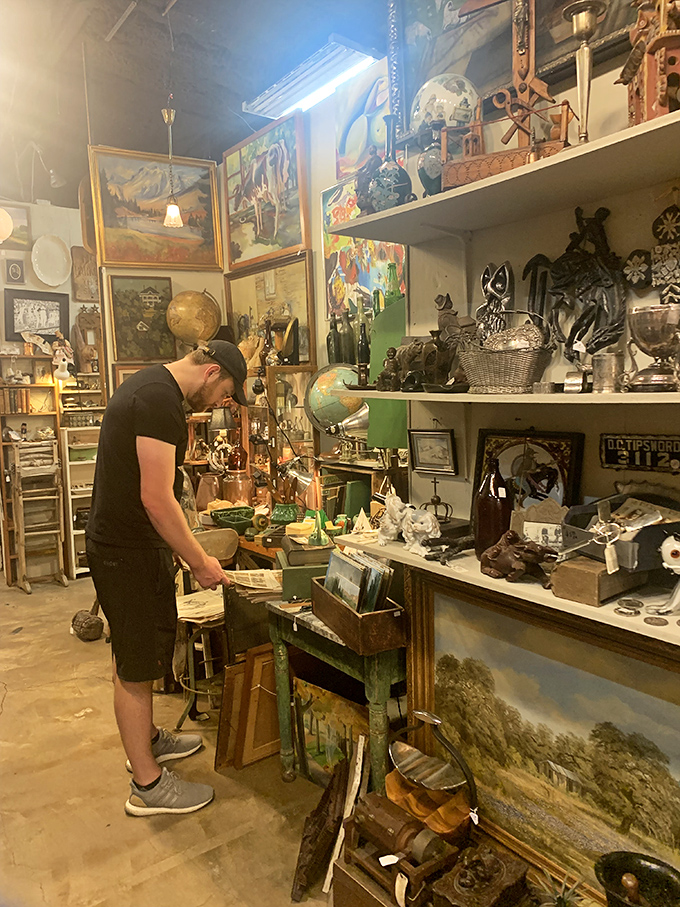 Treasure hunters in their natural habitat. Watch as they navigate the jungle of curiosities, eyes peeled for that perfect piece of nostalgia.