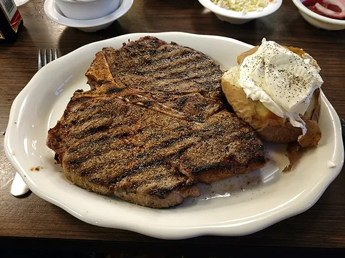 Holy cow! This steak is so massive, it might need its own ZIP code. Carnivores, rejoice!