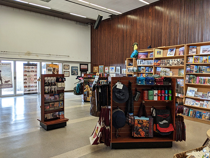 Souvenir shopping or treasure hunting? This gift shop is where Indiana Jones meets your favorite quirky aunt's living room.