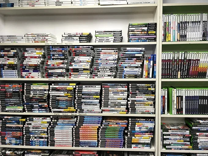 Game on! This wall of nostalgia is enough to make any gamer's thumbs twitch with anticipation.