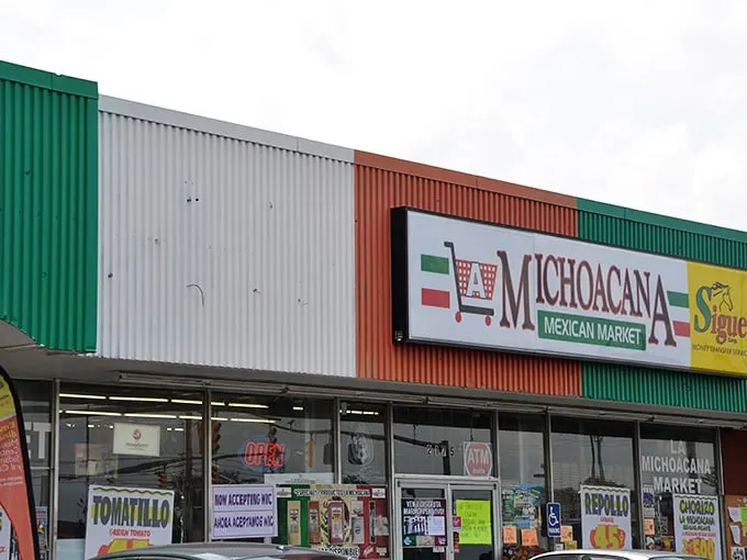 "La Mega Michoacana: Where grocery shopping becomes a south-of-the-border adventure. Passport not required!"