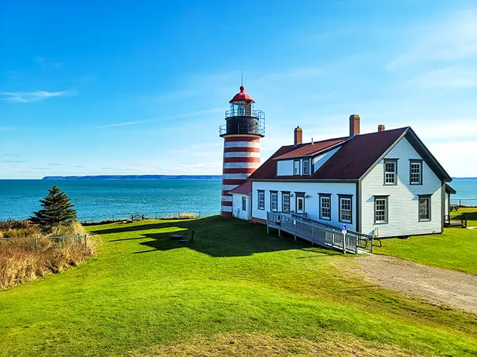 West Quoddy Head Light: The rebel of lighthouses. It went for candy-cane stripes when everyone else was doing basic white.