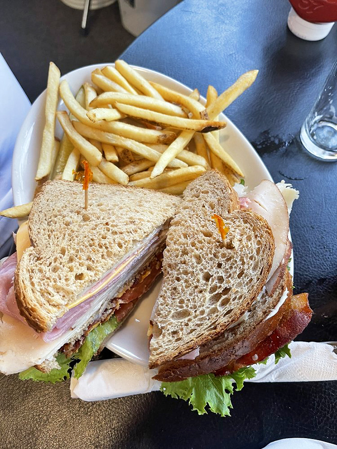 Sandwich goals achieved! This club could easily feed a small village – or one very determined, very hungry diner.