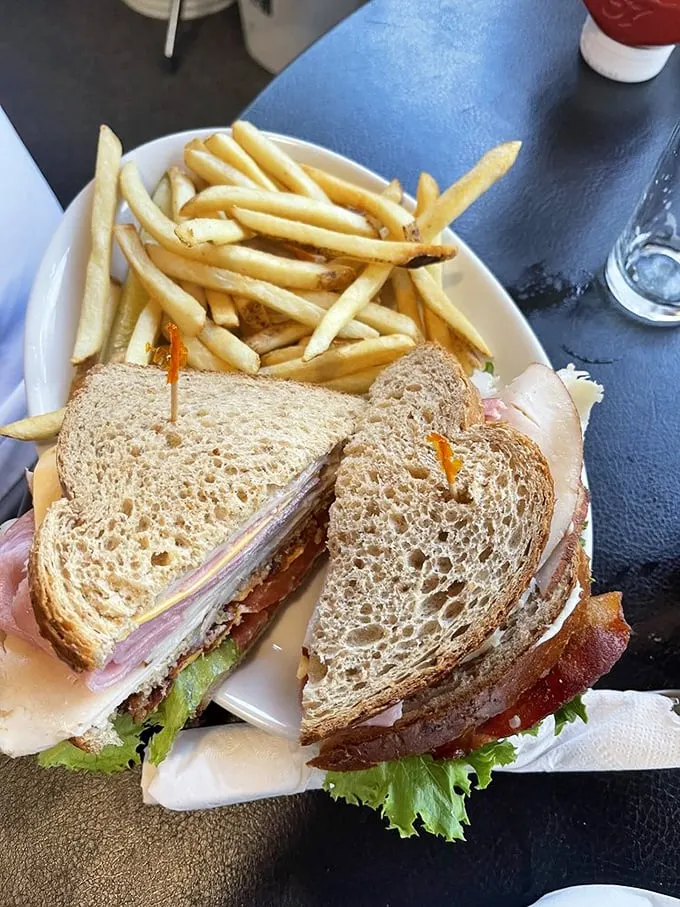 Sandwich goals achieved! This club could easily feed a small village – or one very determined, very hungry diner.