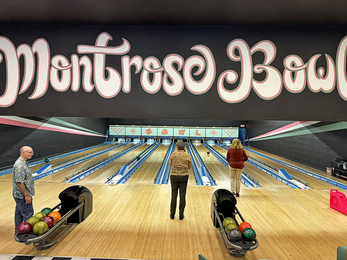 Friends, frames, and fun – the holy trinity of bowling night. Who needs Netflix when you've got this?