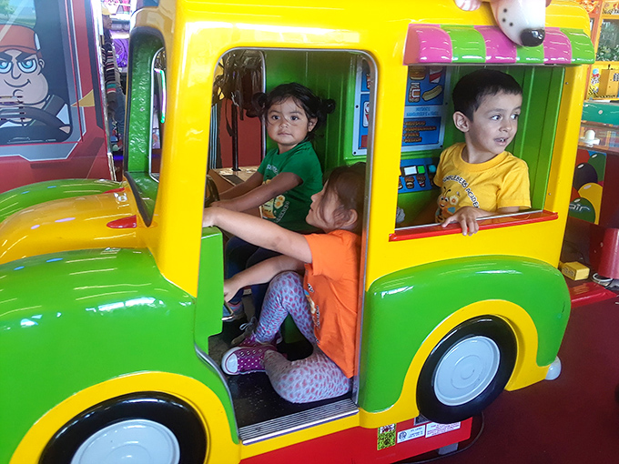 Forget the Batmobile, this is the real superhero ride. Watch as ordinary children transform into captains of their own colorful adventure.