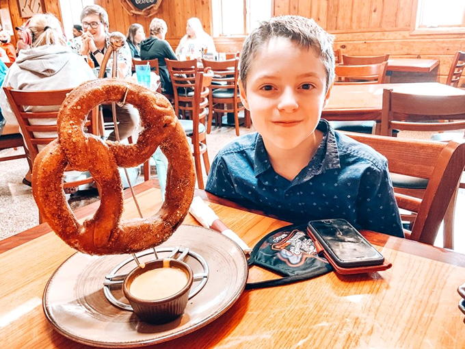 Is it a pretzel or a delicious life preserver? Either way, you'll want to dive right in! Served with a side of pure joy.