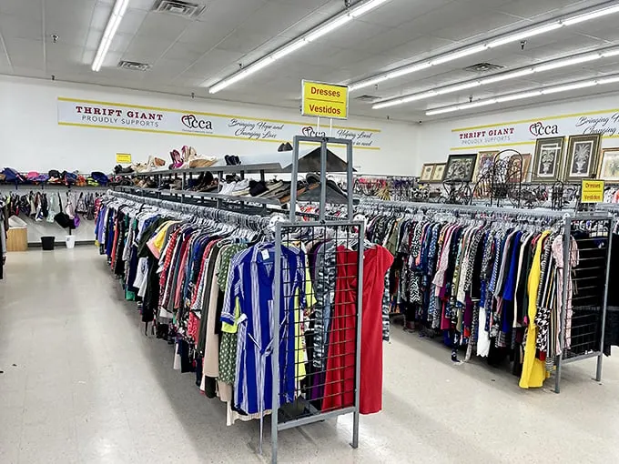 Rack after rack of sartorial potential – it's like your closet had a growth spurt and invited all its friends over.