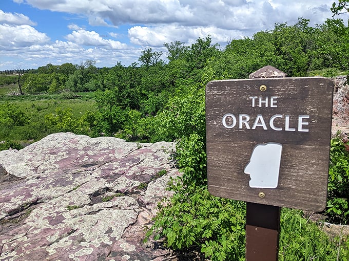 The Oracle speaks… in rock! This natural formation is like Mother Nature's own Magic 8 Ball.