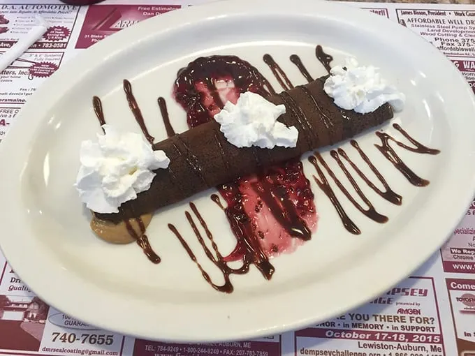 Dessert for breakfast? Don't mind if I do! This cannoli crepe is proof that sometimes, the best way to start your day is with a sweet embrace.