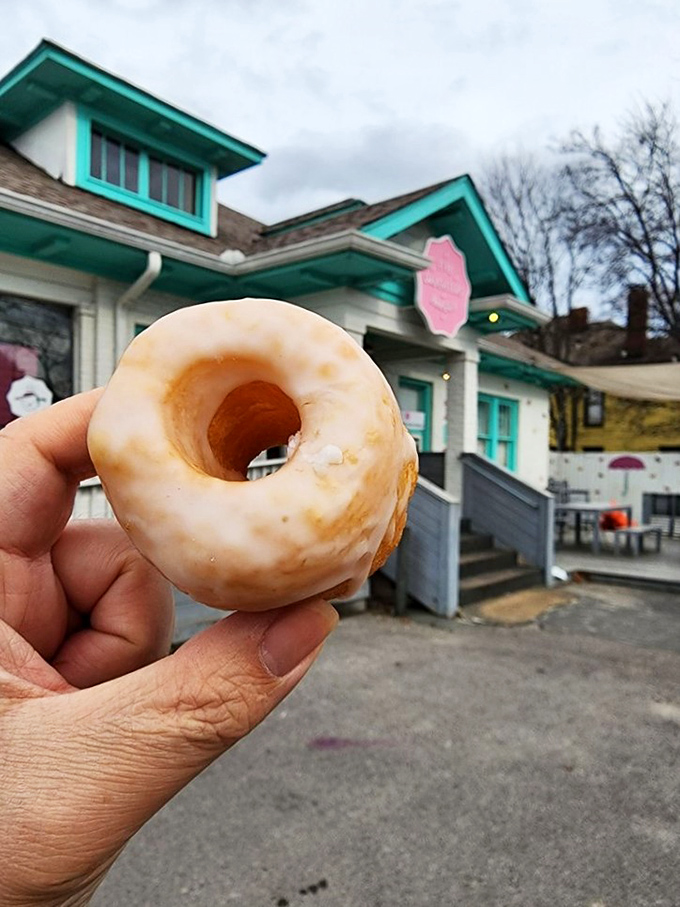 Good things come in small packages! These mini glazed donuts are like the fun-sized candy bars of the pastry world – perfect for when you can't decide on just one flavor.