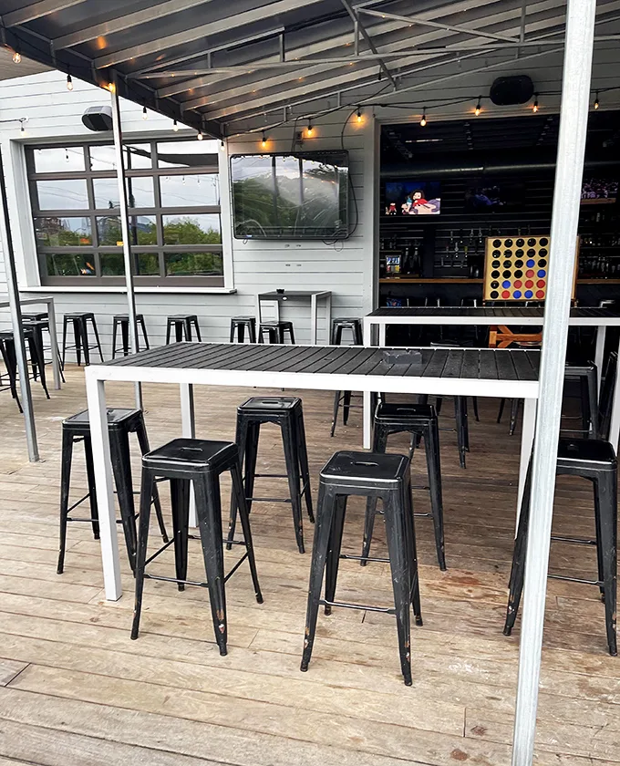 Who says you can't mix fresh air with your nostalgia fix? This rooftop patio is perfect for debating the finer points of Pac-Man strategy under the stars.