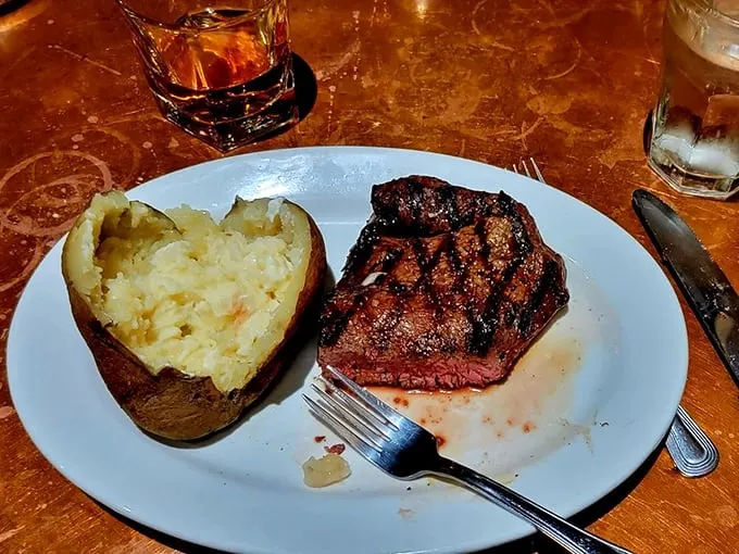 Steak perfection achieved! This sirloin and baked potato duo is the Fred Astaire and Ginger Rogers of the plate – a classic pairing that never goes out of style.