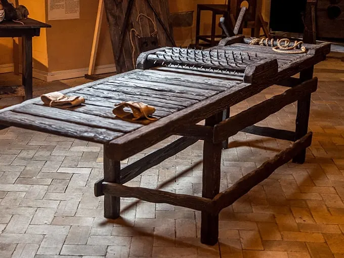 No, it's not the world's worst massage table. This rack gives "feeling it in your bones" a whole new meaning.
