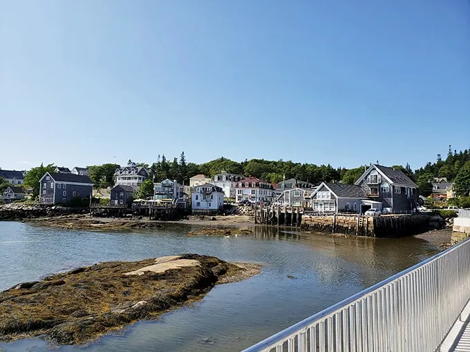 Stonington's skyline: Where church steeples play peekaboo with fishing boats. A scene so quaint, it could make a lobster blush.