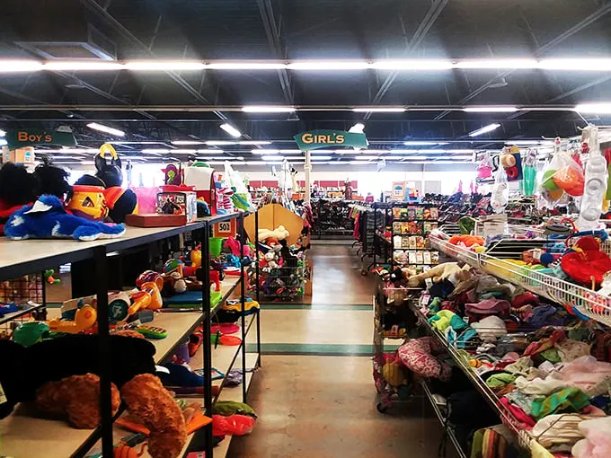 Welcome to toy paradise! It's like Santa's workshop had a yard sale, and you're invited to relive your childhood.