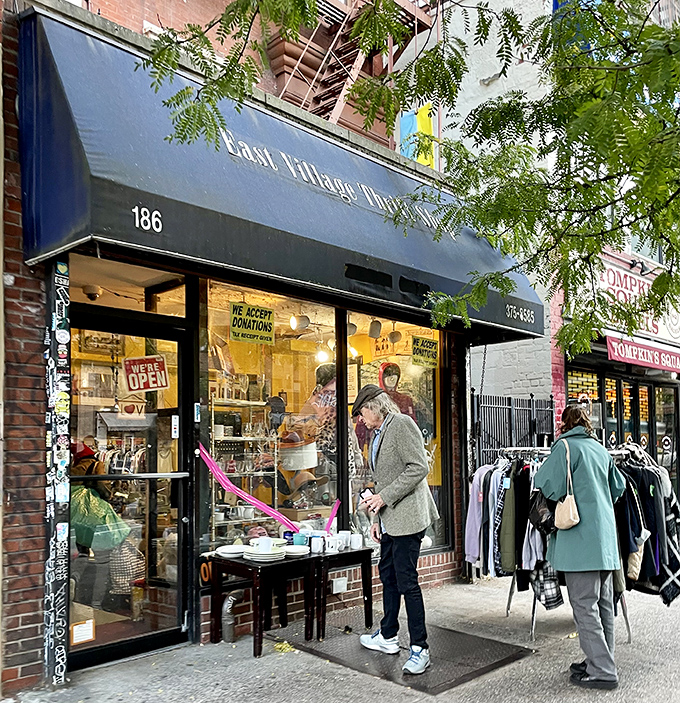 East Village edge, thrift store prices. This shop is like your cool aunt's closet, if your aunt was a punk rock legend.
