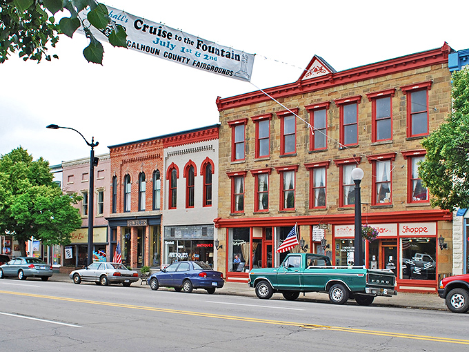 Marshall: A living museum of 19th-century architecture. It's like someone hit pause on time, but kept the Wi-Fi running.