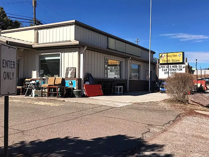 Talking Talons: Where mountain charm meets bargain hunting. This cozy shop is a treasure chest of rustic finds and local flair.