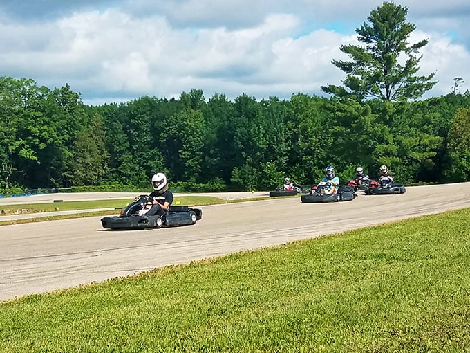 Where the rubber meets the road... and occasionally the grass. These outdoor racers are living life in the fast lane!