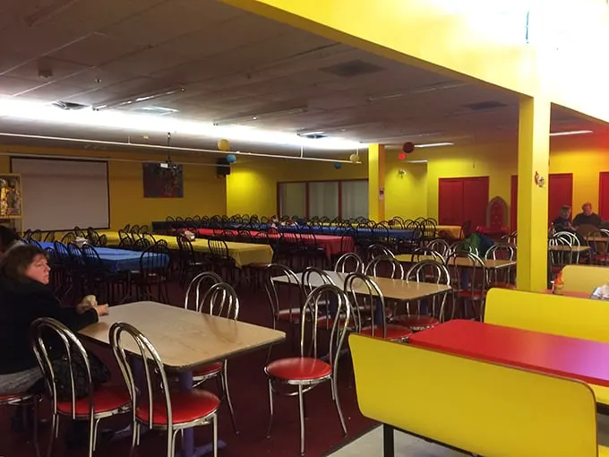 After battling digital dragons, refuel in this retro diner. It's where arcade warriors come to feast and plot their next high-score conquest.