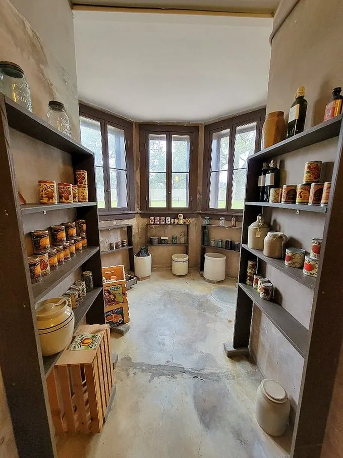 Forget Costco – this is bulk shopping, 1800s style! From canned peaches to mystery jars, it's a treasure trove of vintage vittles.