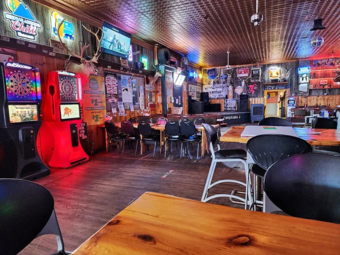 Neon lights and nostalgia nights. The Sultana's ambiance is like a warm hug from your coolest grandparent.