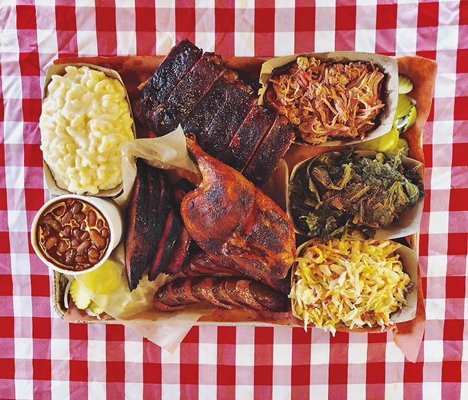 BBQ bliss on a plate! This spread is like a greatest hits album for your taste buds – every bite's a chart-topper.