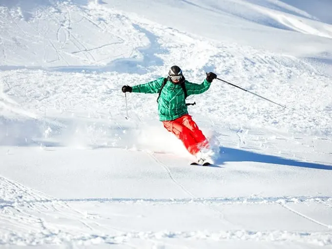 Schussing down the slopes: At Boyne Highlands, even beginners can feel like Olympic champions. Just remember, trees don't move out of your way!