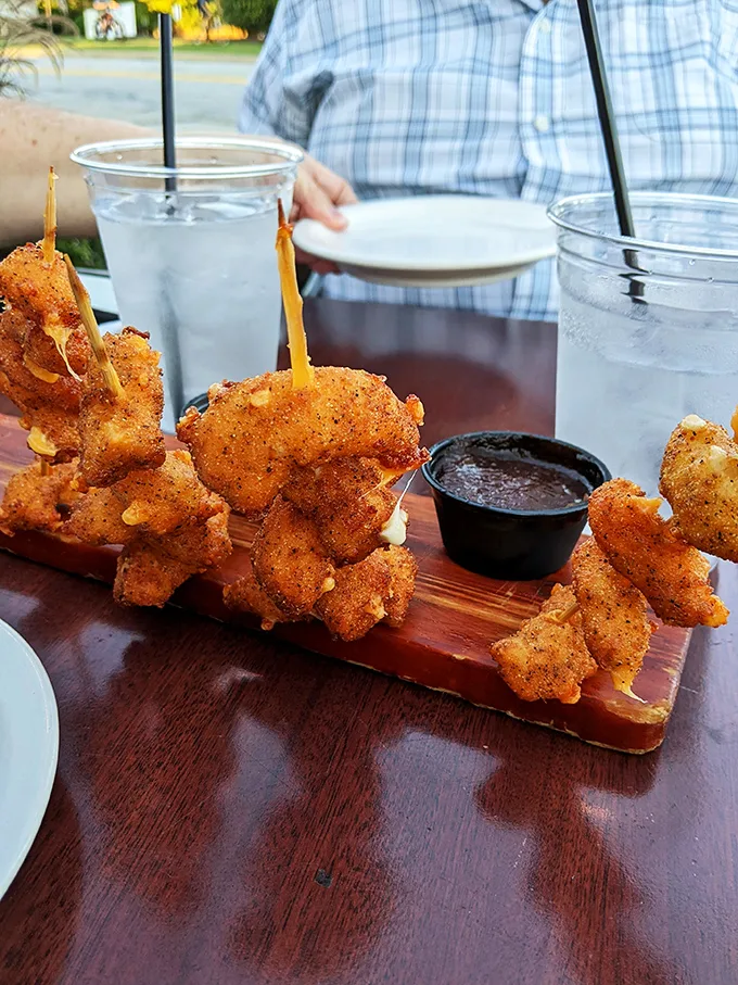 Say cheese and dig in! These golden morsels are like edible sunshine, promising a mouthful of joy with every bite.