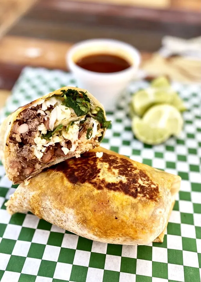 Birria burro bonanza! This flavor-packed bundle is so good, it might just inspire you to learn the Mexican hat dance.