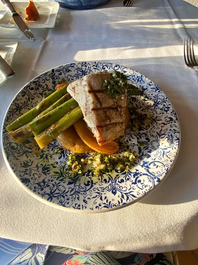 A swordfish dish that's a cut above the rest. It's so good, you might be tempted to knight the chef.