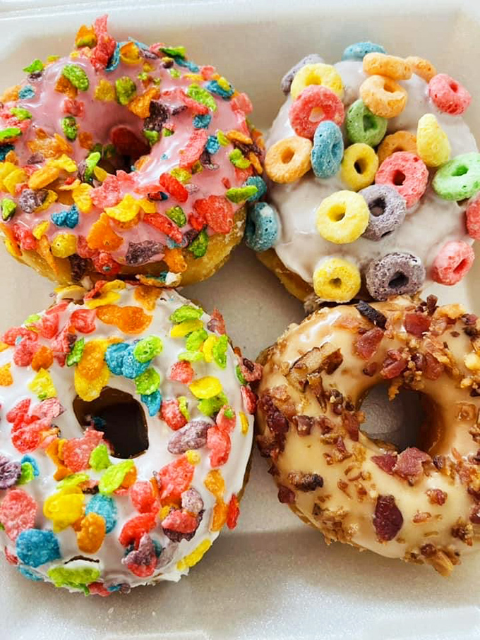 Cereal-topped treats that'll make you milk with excitement! These playful donuts bring breakfast full circle.