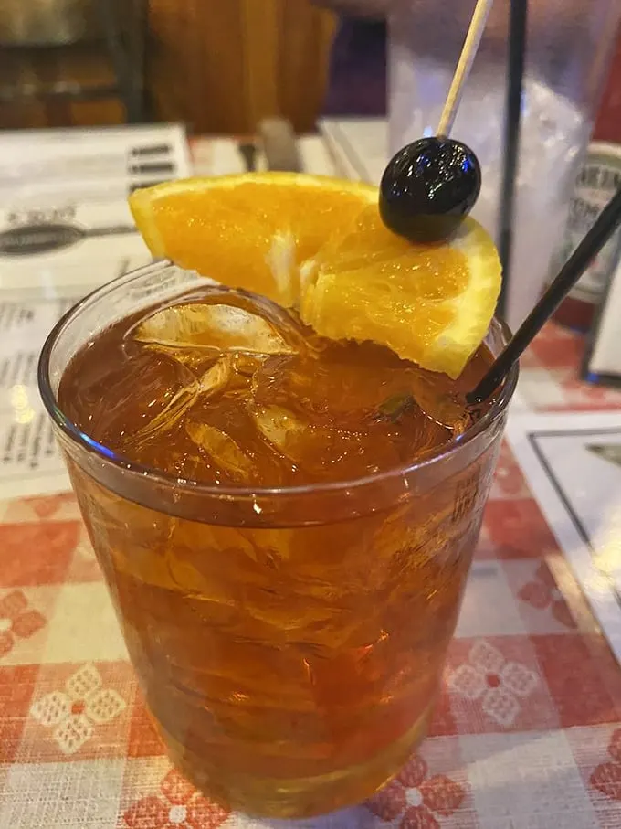 An old fashioned with a twist of citrus – because sometimes you need a little liquid courage to tackle that massive steak waiting for you.