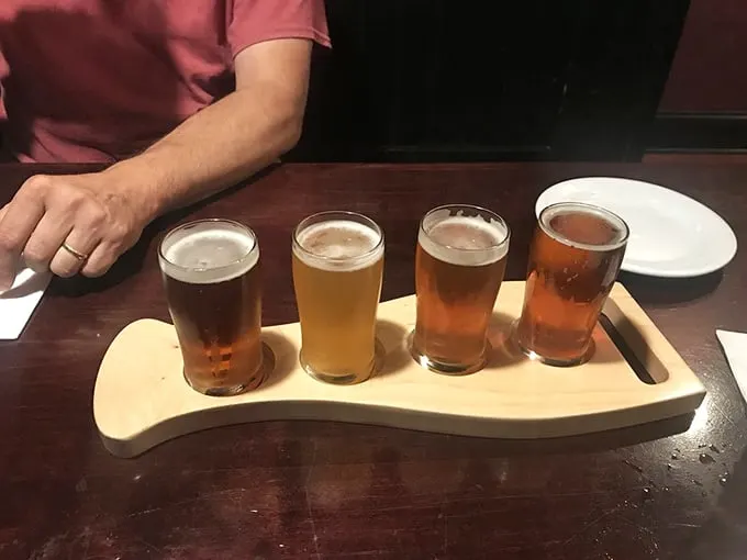 Four shades of liquid gold. This beer flight is like a choose-your-own-adventure for your taste buds – each sip a new chapter in flavor.
