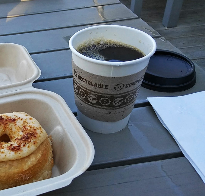 Coffee and donuts: a match made in heaven. This cup of joe is the perfect wingman for your sweet indulgence – because adulting is hard, but breakfast doesn't have to be.