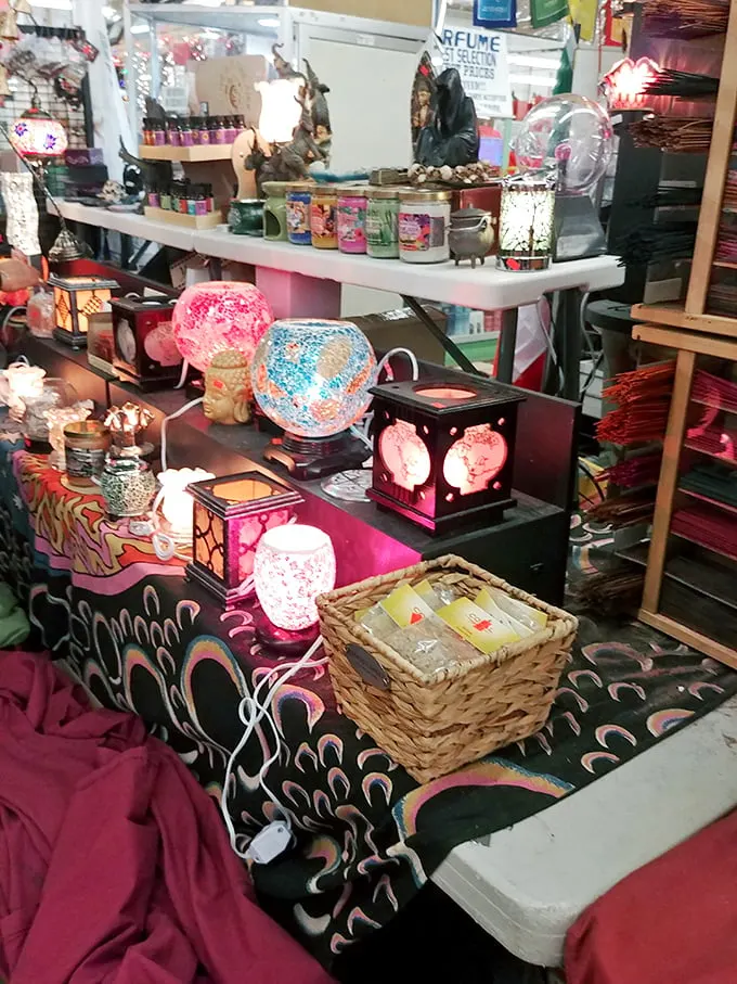 Illumination station! This corner is lit... literally. From kitschy to classy, these lamps and fixtures are ready to brighten up your life and your living room.