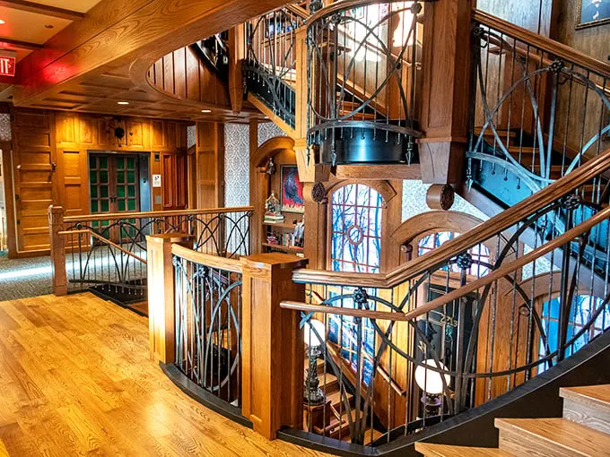 Stairway to Heaven? Nope, just the path to your next meeting. Epic's interior design takes "grand entrance" to new heights.
