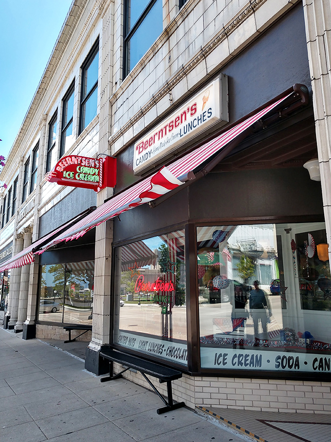 Old-school cool meets sweet treats. Beerntsen's classic storefront promises a trip down memory lane, with extra sugar.